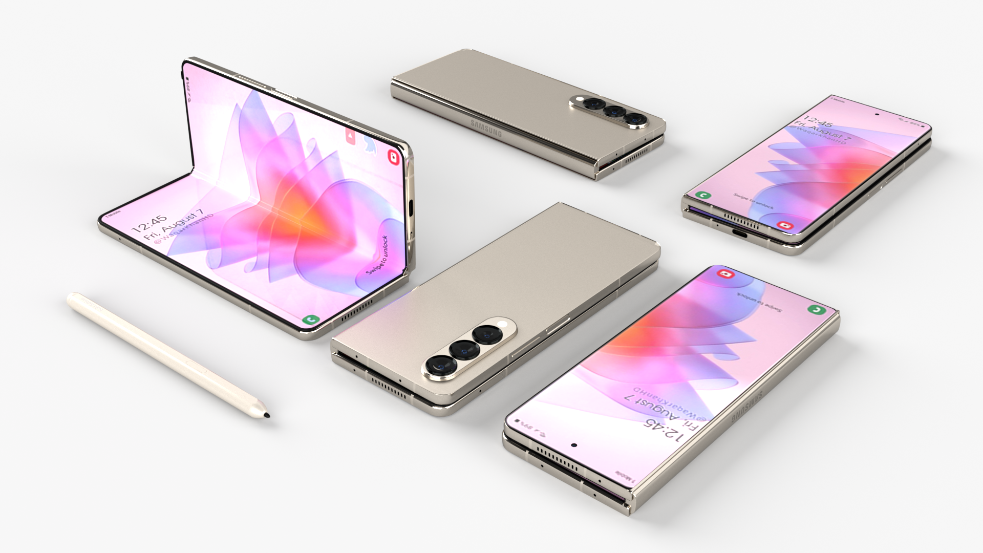 Samsung Galaxy Z Fold 4 - Buy Royalty Free 3D model by dika3d ...